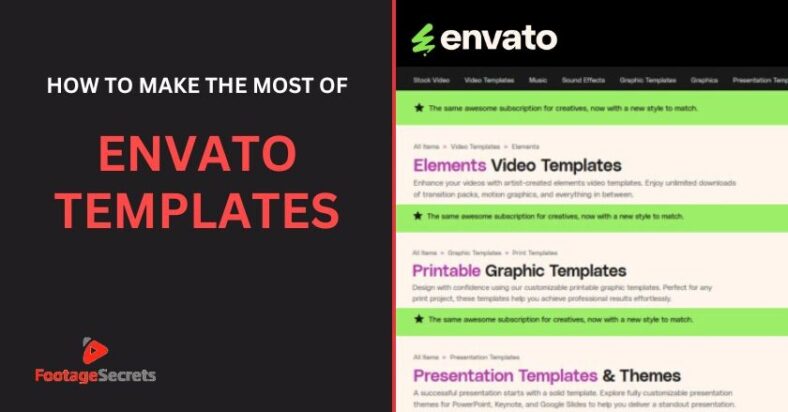 Get over 500000 Video, Graphic & Presentation Templates from Envato